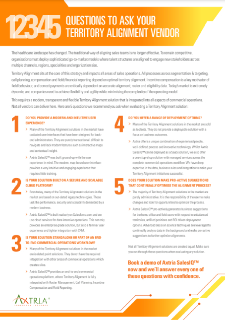 5 Questions to Ask Your Territory Alignment Vendor - Axtria